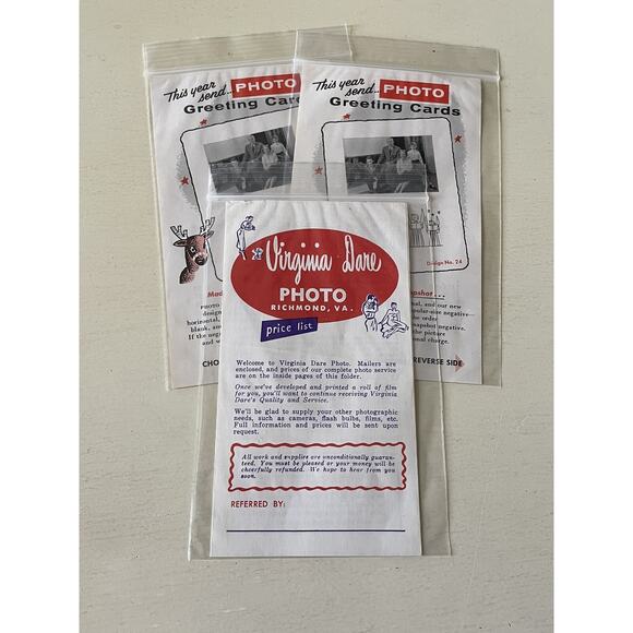 Accents | Vintage Virginia Dare Photo Company Richmond Camera ...